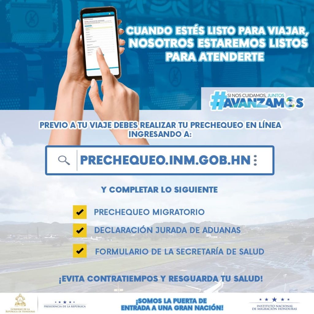 Pre-Chequeo Migratorio para Entrar a Honduras desde EE. UU.