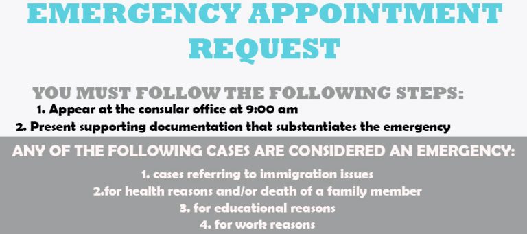 Reservation of Consular Appointments of Hondurans